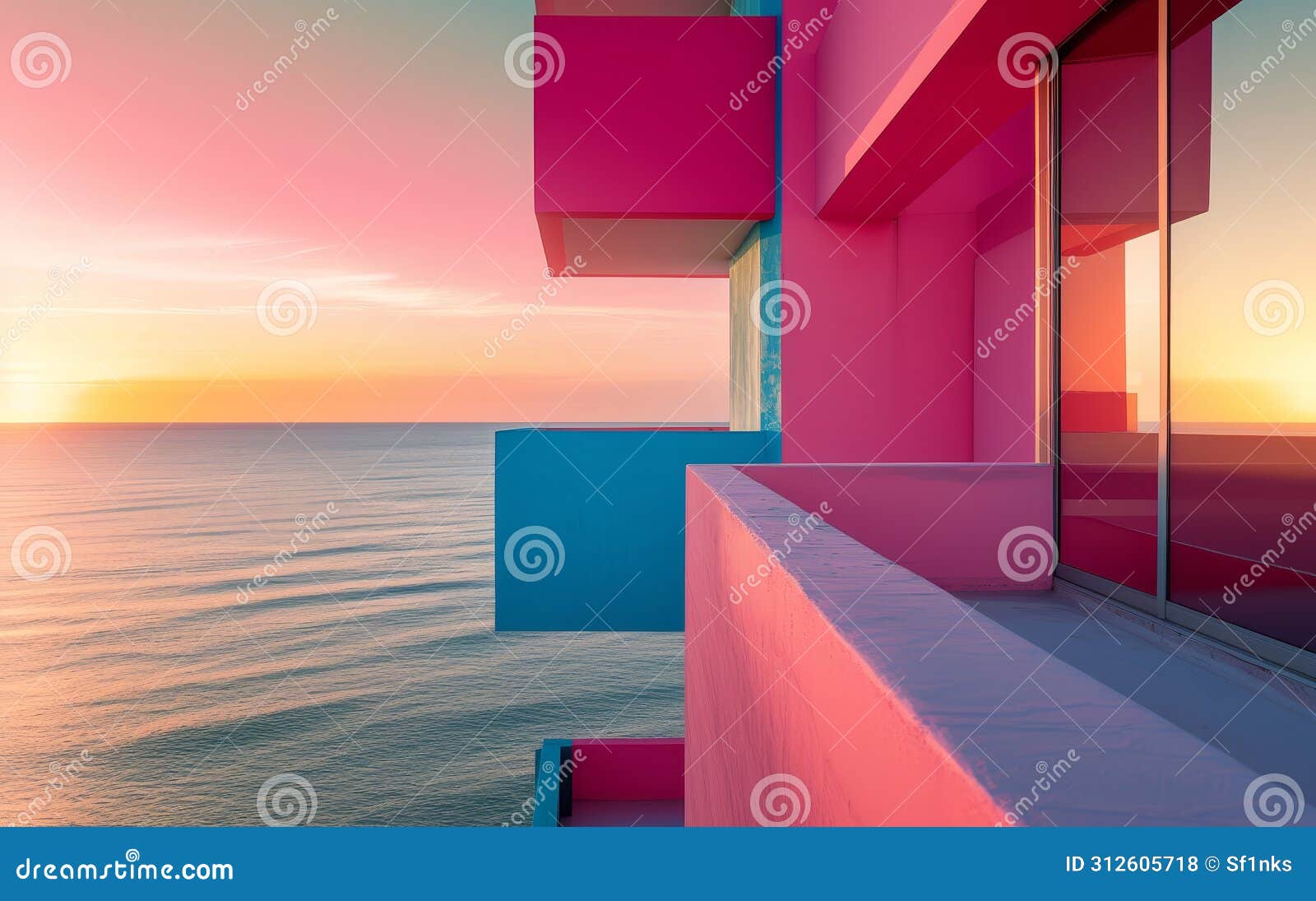 Stark Contrasts and Bold Colors Define this Abstract Architectural ...