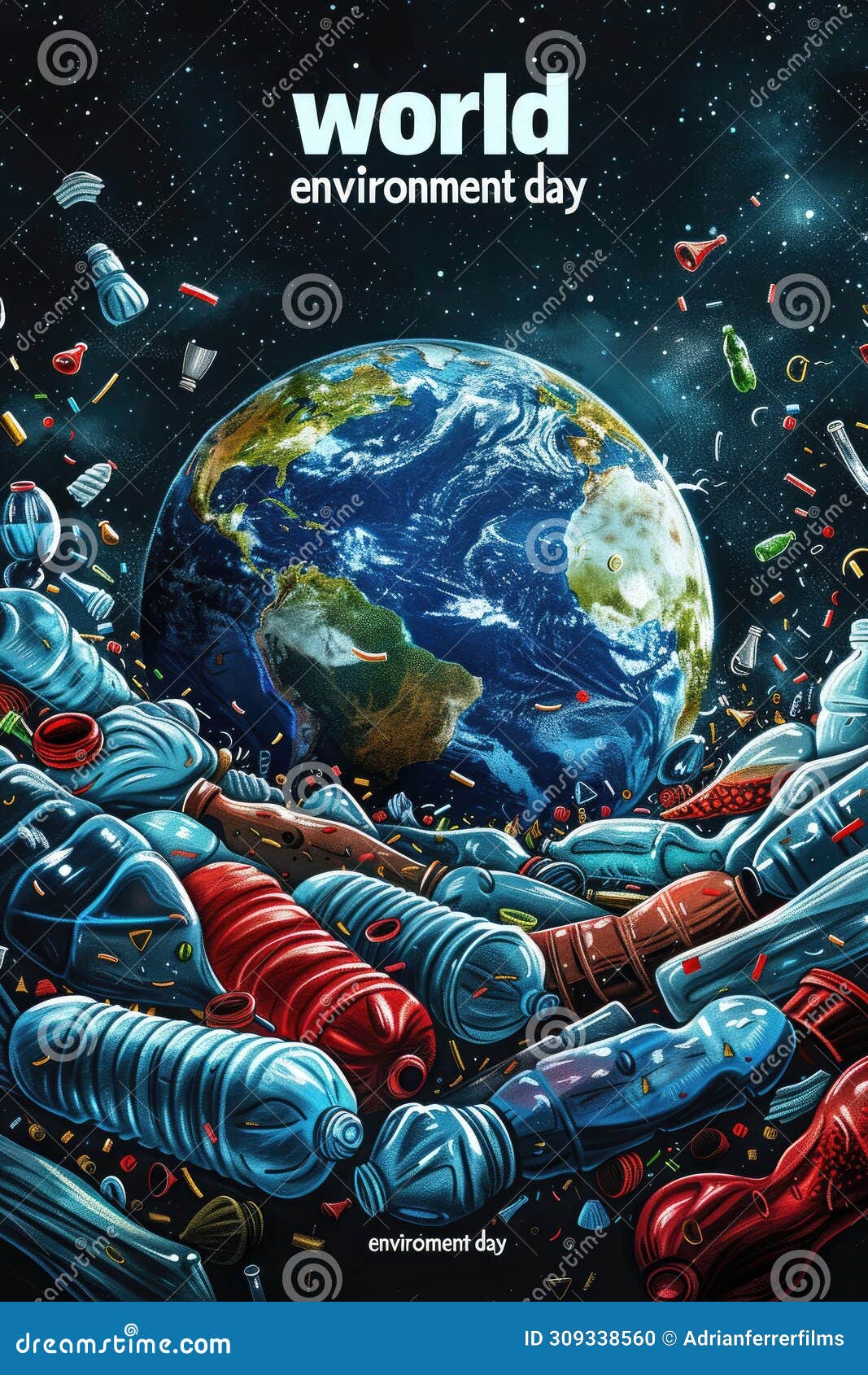 Stark Depiction of Pollution for World Environment Day with Earth ...