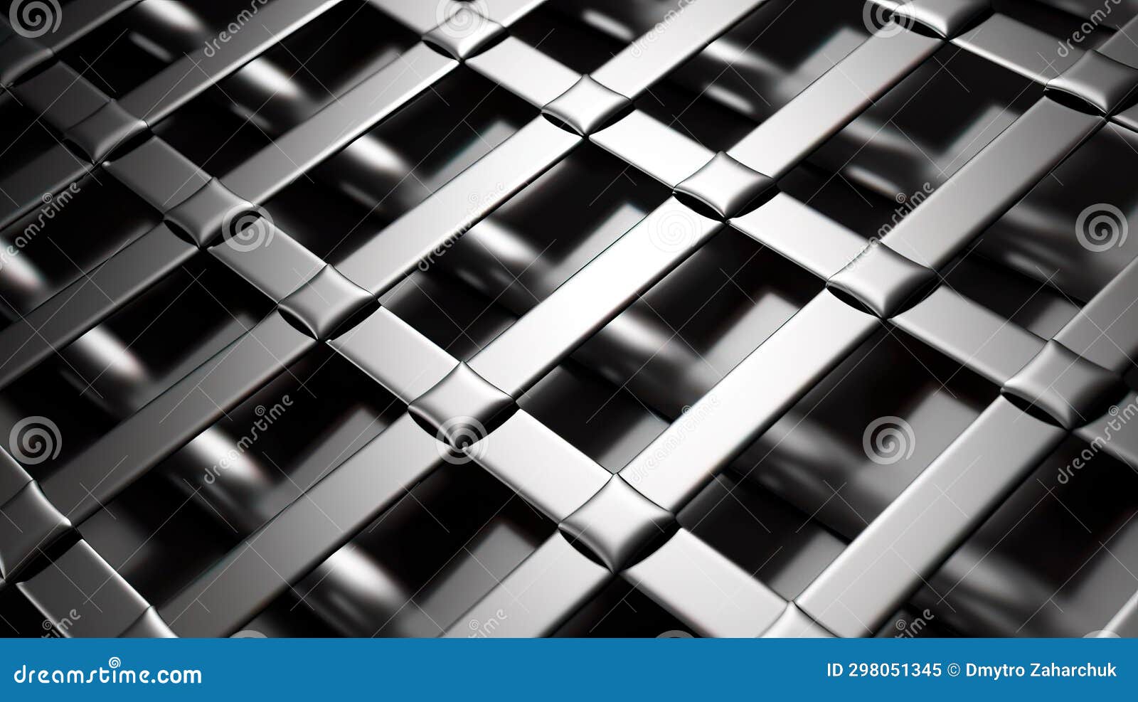 Stark Metallic Background with Shadows Forming a Precise and Intricate ...