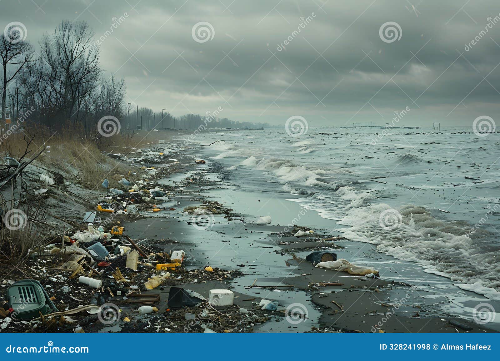 Environmental Degradation Linear Icons Set. Pollution, Deforestation ...