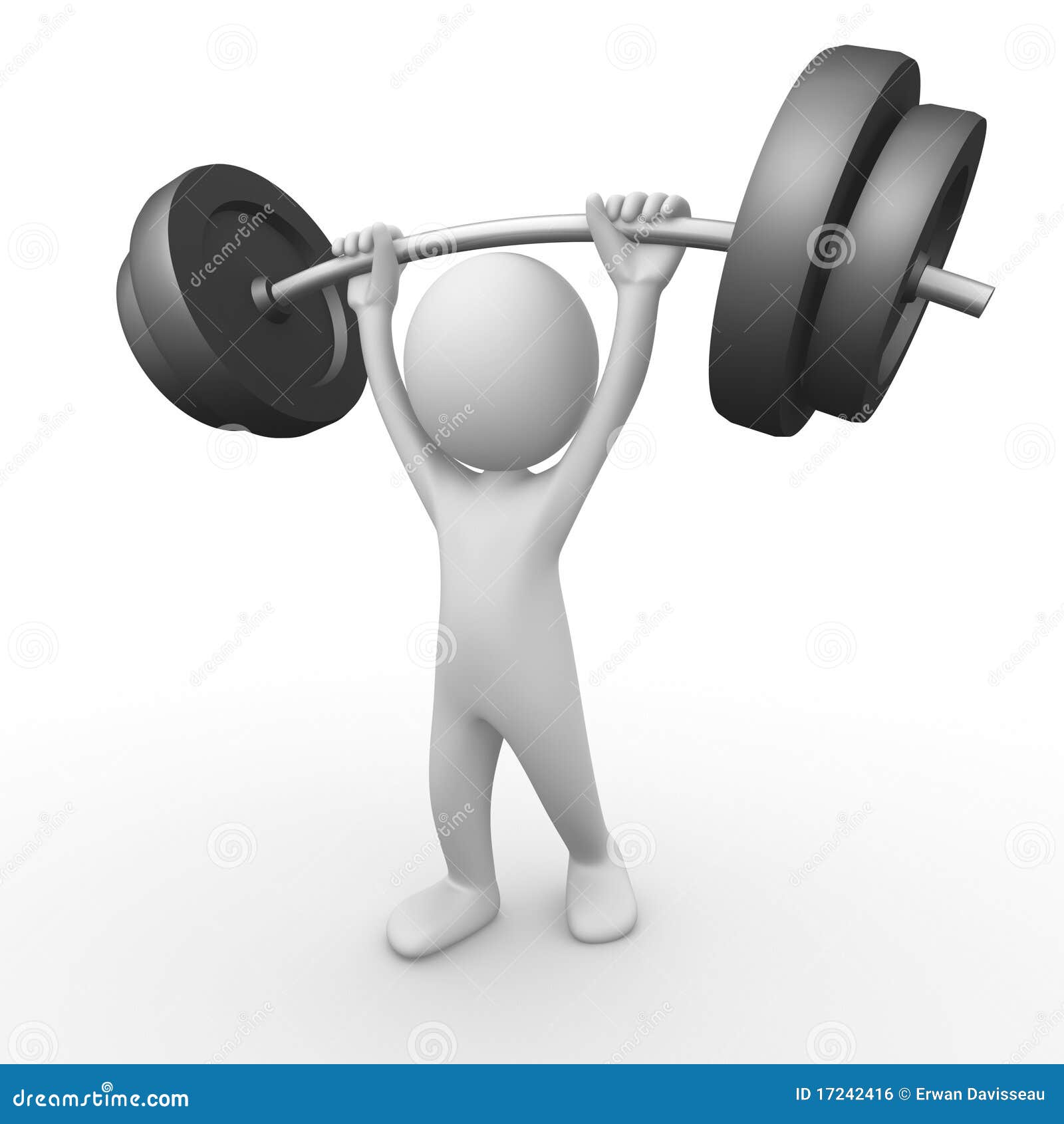 Stark sein stock abbildung. Illustration von turnhalle - 17242416