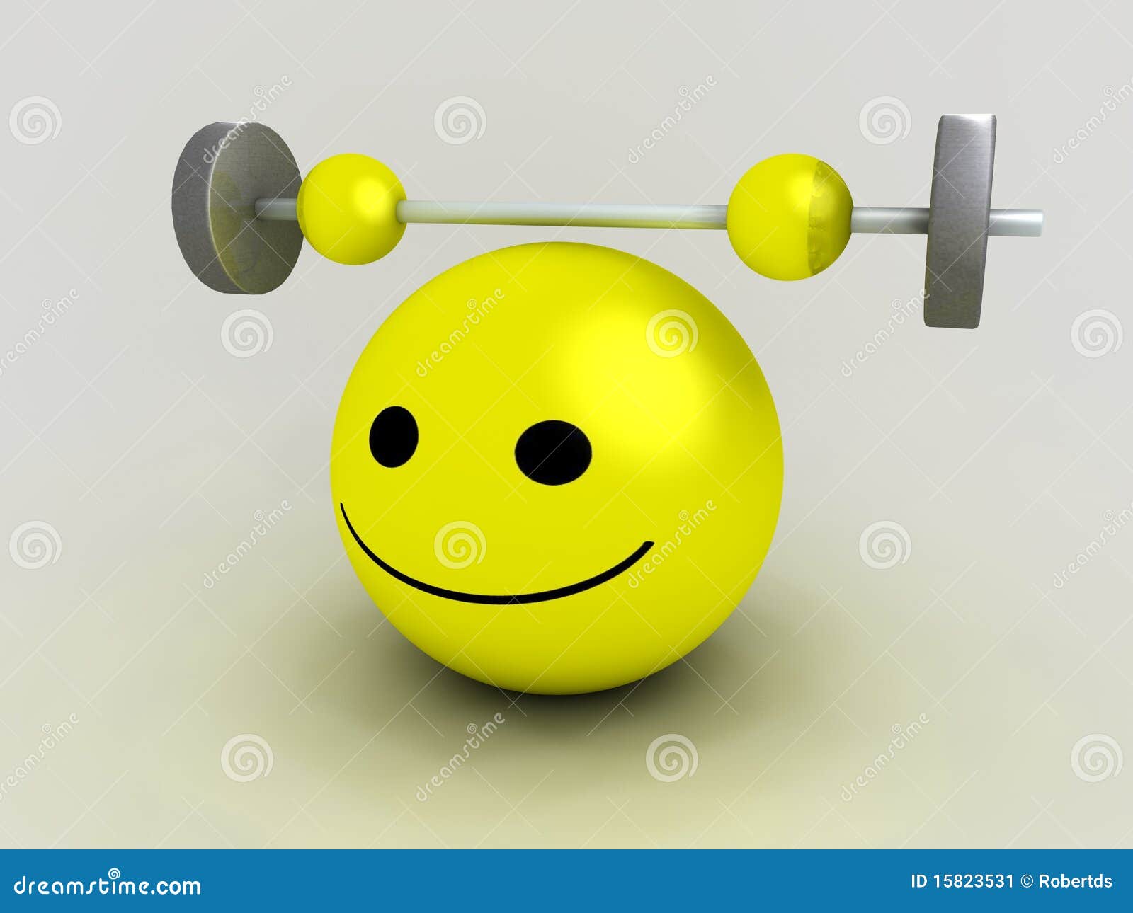 Stark smiley stock illustrationer. Illustration av tungt - 15823531