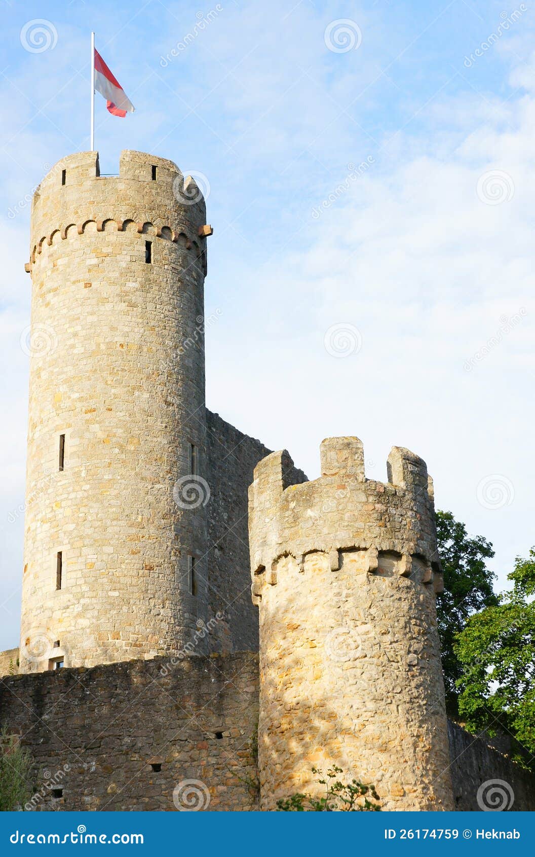 Starkenburg stock image. Image of heppenheim, pinnacle - 26174759