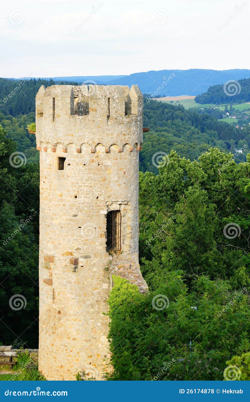 Starkenburg stock photo. Image of germany, round, ruin - 26174878