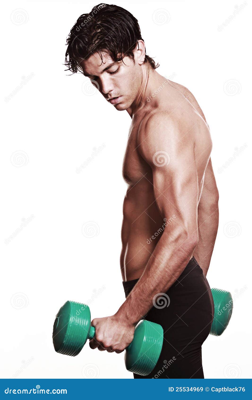 Starker Arm, Der Ein Gewicht Anhebt Stockbild - Bild von gesundheit ...