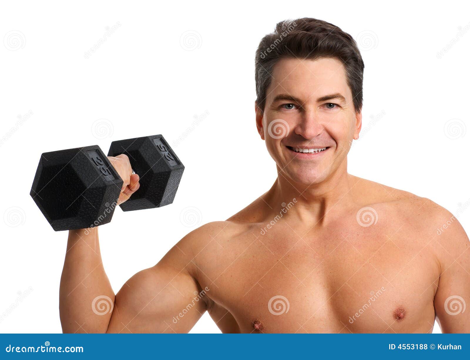 Starker Mann stockfoto. Bild von erholung, bodybuilder - 4553188