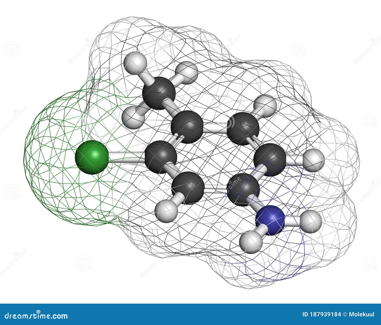 Starlicide Avicide Molecule Gull Toxicant. 3D Rendering. Atoms are ...