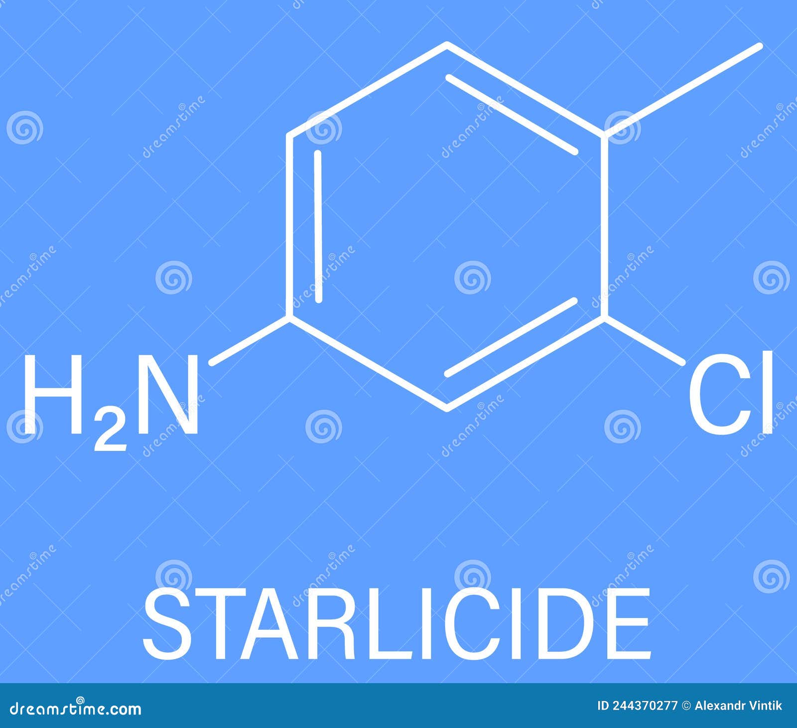 Starlicide Molecule. Skeletal Formula. Stock Vector - Illustration of ...