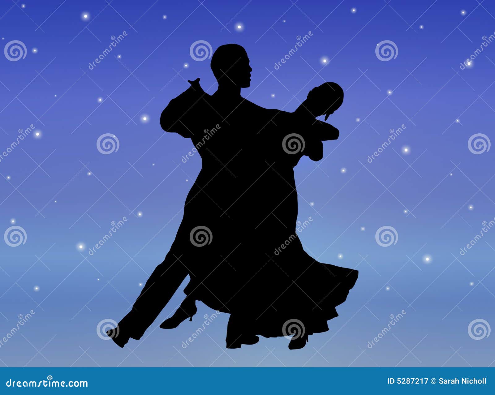 Starlight Dance 1 stock illustration. Illustration of dance - 5287217