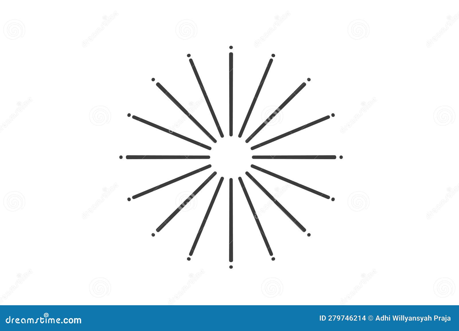 Starlight Line Art Illustration Stock Vector - Illustration of bright ...