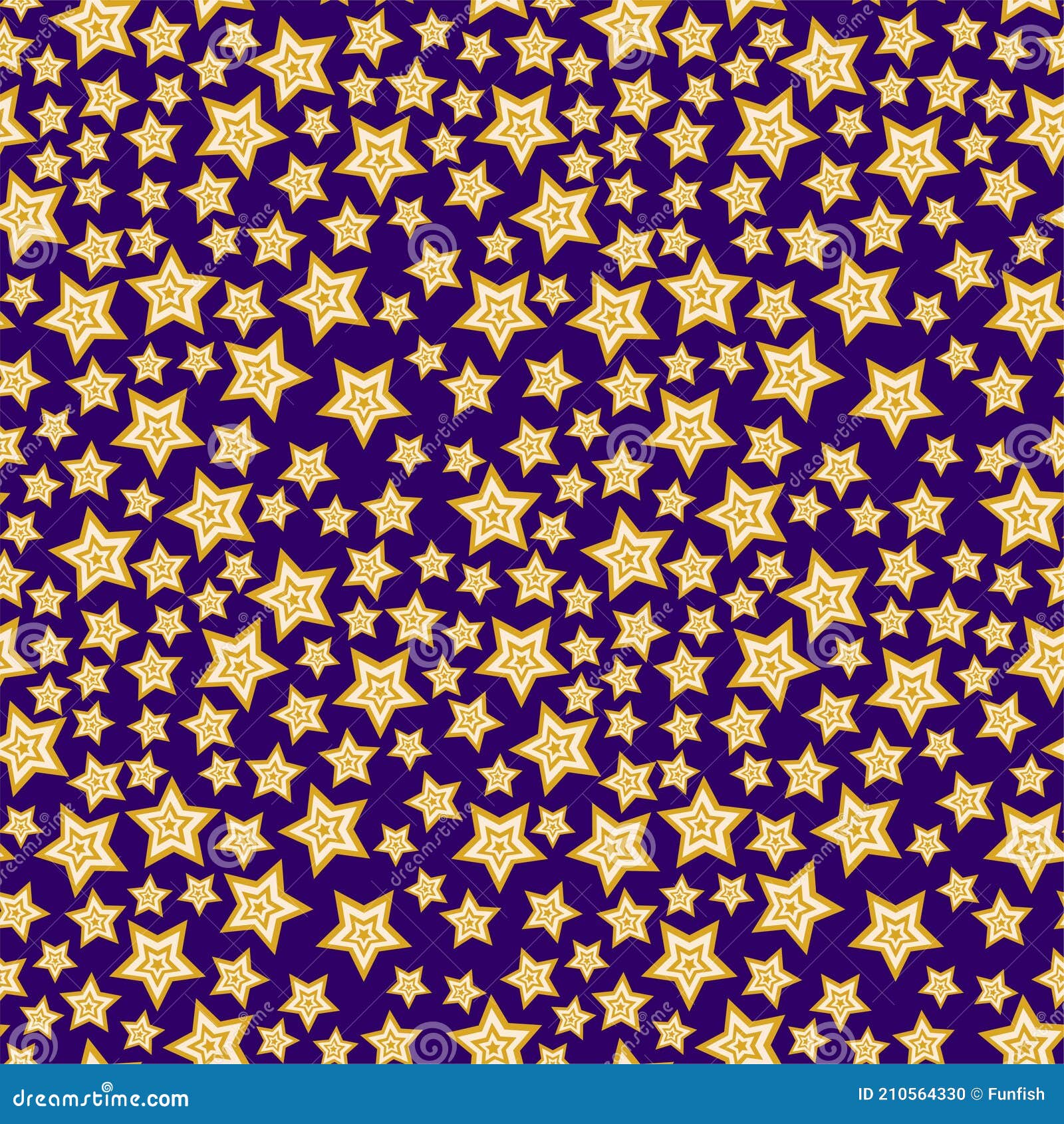 Starlight Seamless Pattern Vector Illustration. Magic Winter Template ...