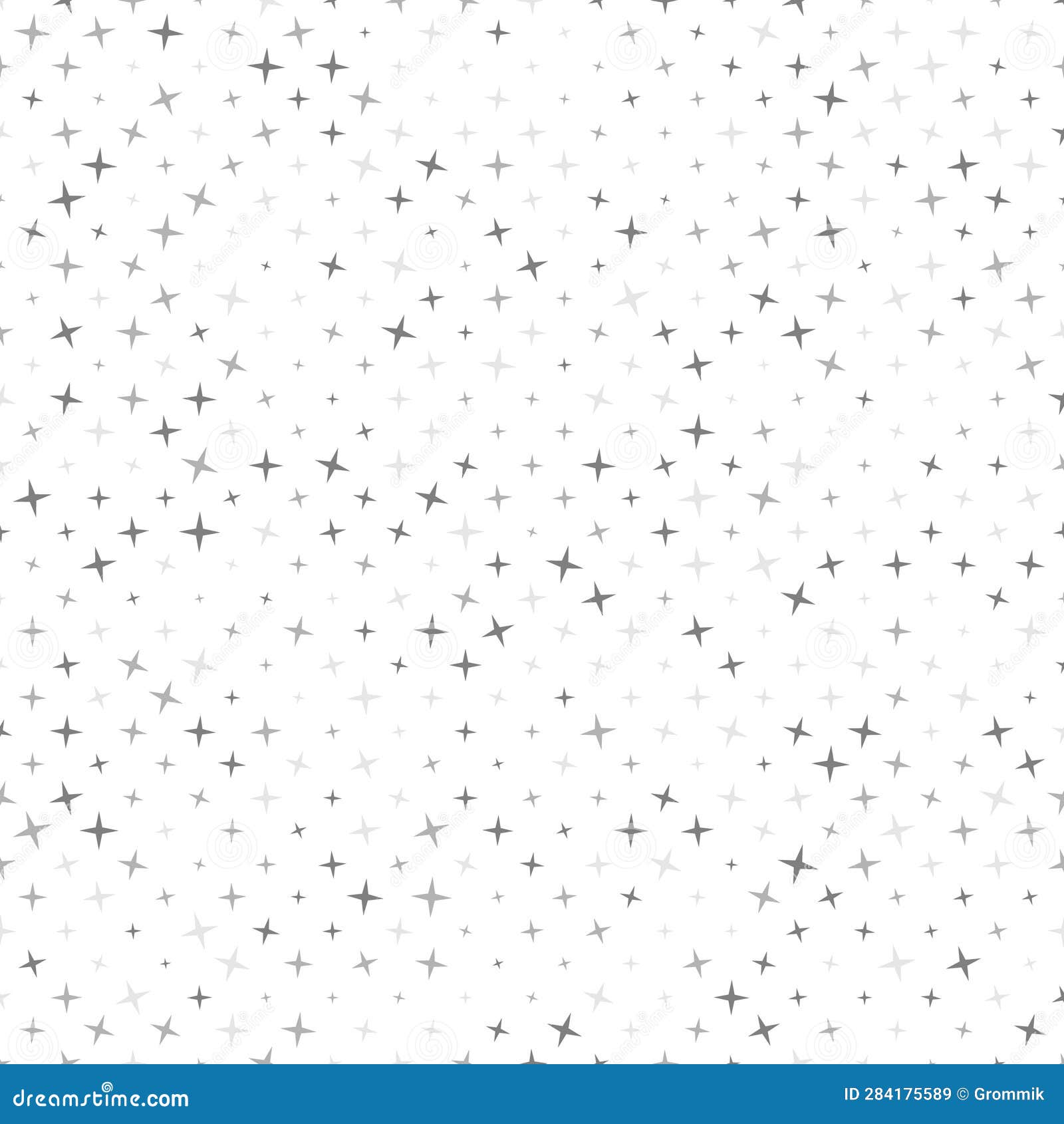 Starlight Seamless Pattern Vector Illustration. Magic Winter Template ...