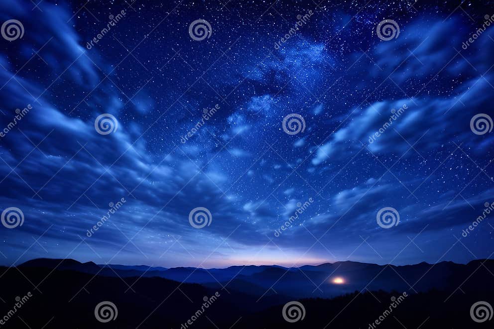 Starlight Sky a Stunning Image of the Starry Night Sky Stock ...