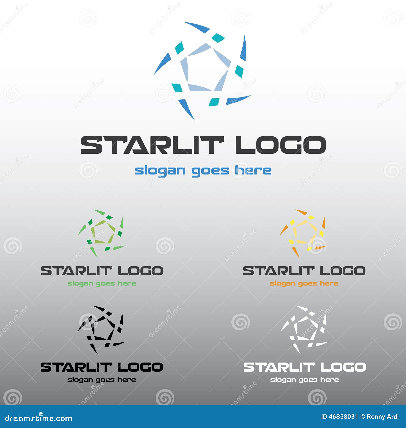 Starlit Logo Template stock illustration. Illustration of apparel ...