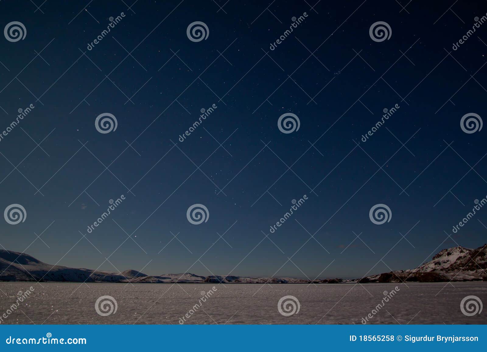 Starlit sky. stock photo. Image of night, kleifarvatn - 18565258
