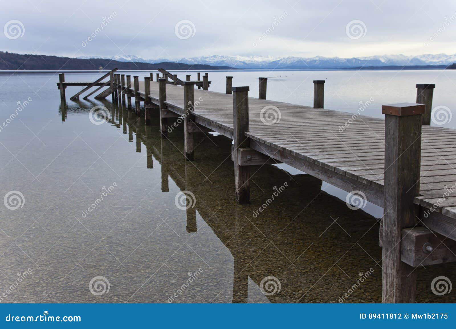 Starnberger Lake in Feldafing. Germany. Bavaria. Stock Photo - Image of ...