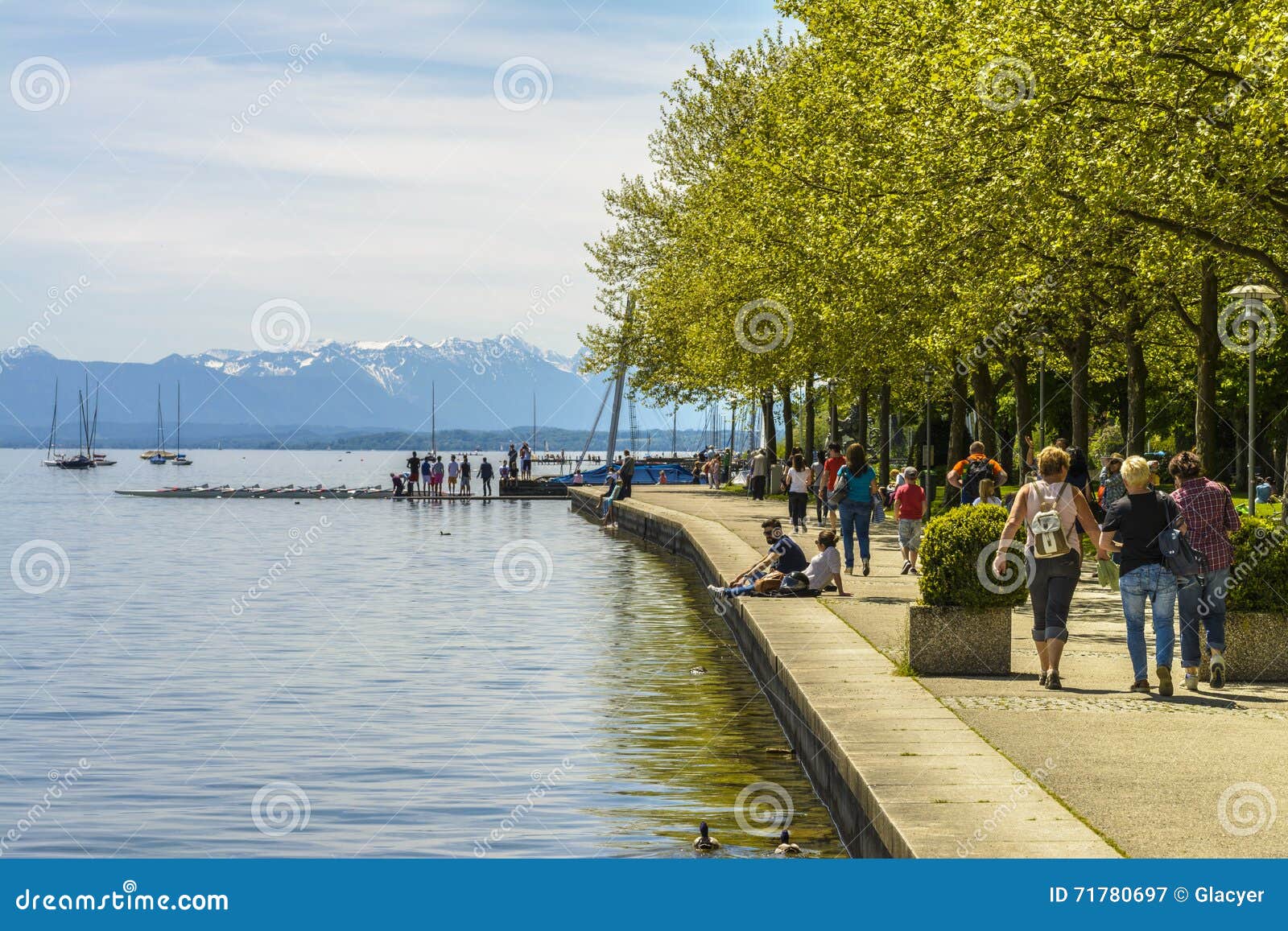 Starnberger Ser, Bayern, Tyskland Redaktionell Arkivbild - Bild av bock ...