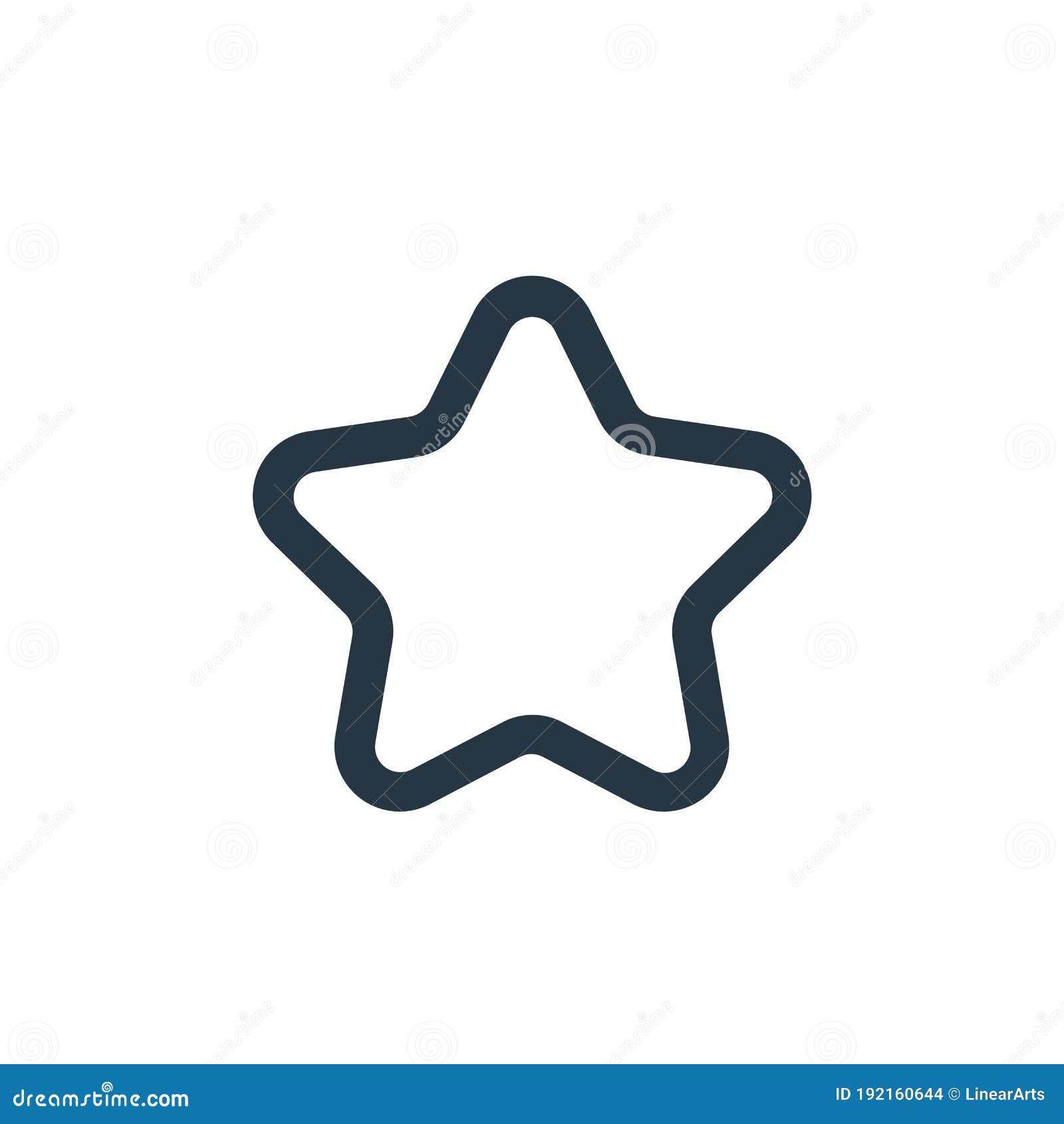 Starred Icon Vector from Ecommerce Ui Concept. Thin Line Illustration ...