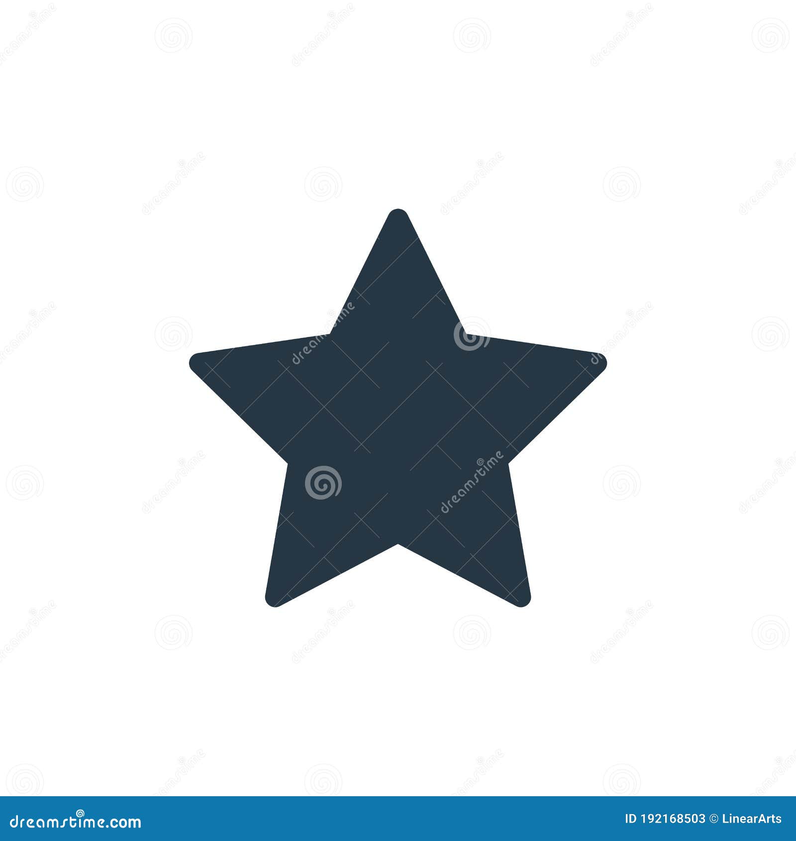 Starred Icon Vector from Sosmed Concept. Thin Line Illustration of ...