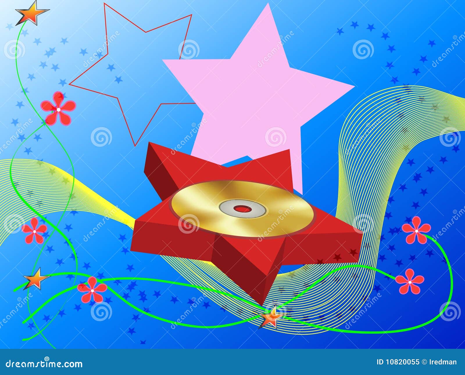 Starry background stock illustration. Illustration of musical - 10820055