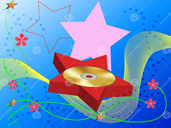 Starry background stock illustration. Illustration of musical - 10820055