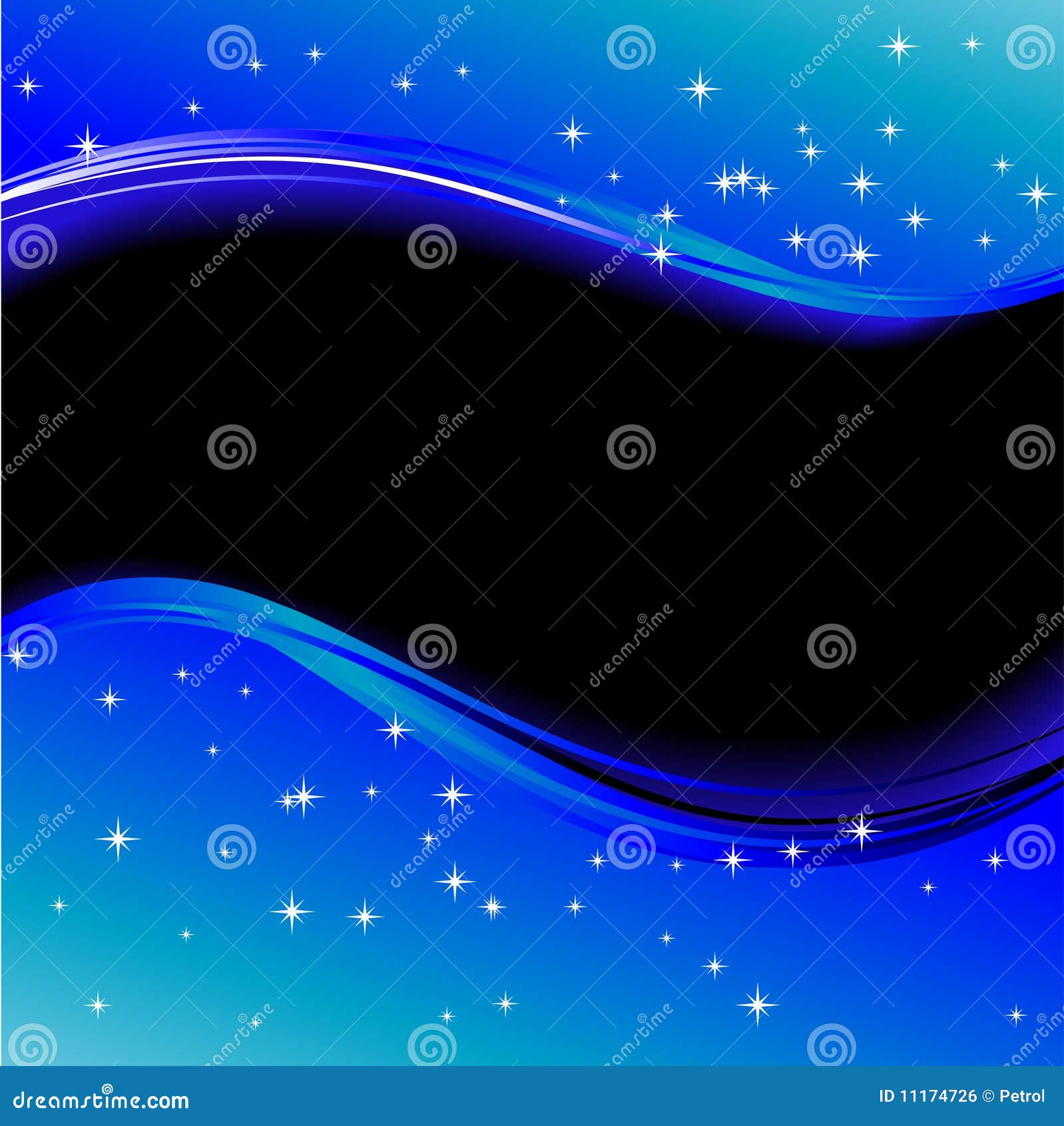 Starry blue stock vector. Illustration of vector, bright - 11174726