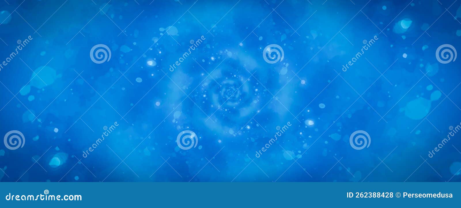Starry Blue Background Illustration with Vortex Design Psychedelic ...