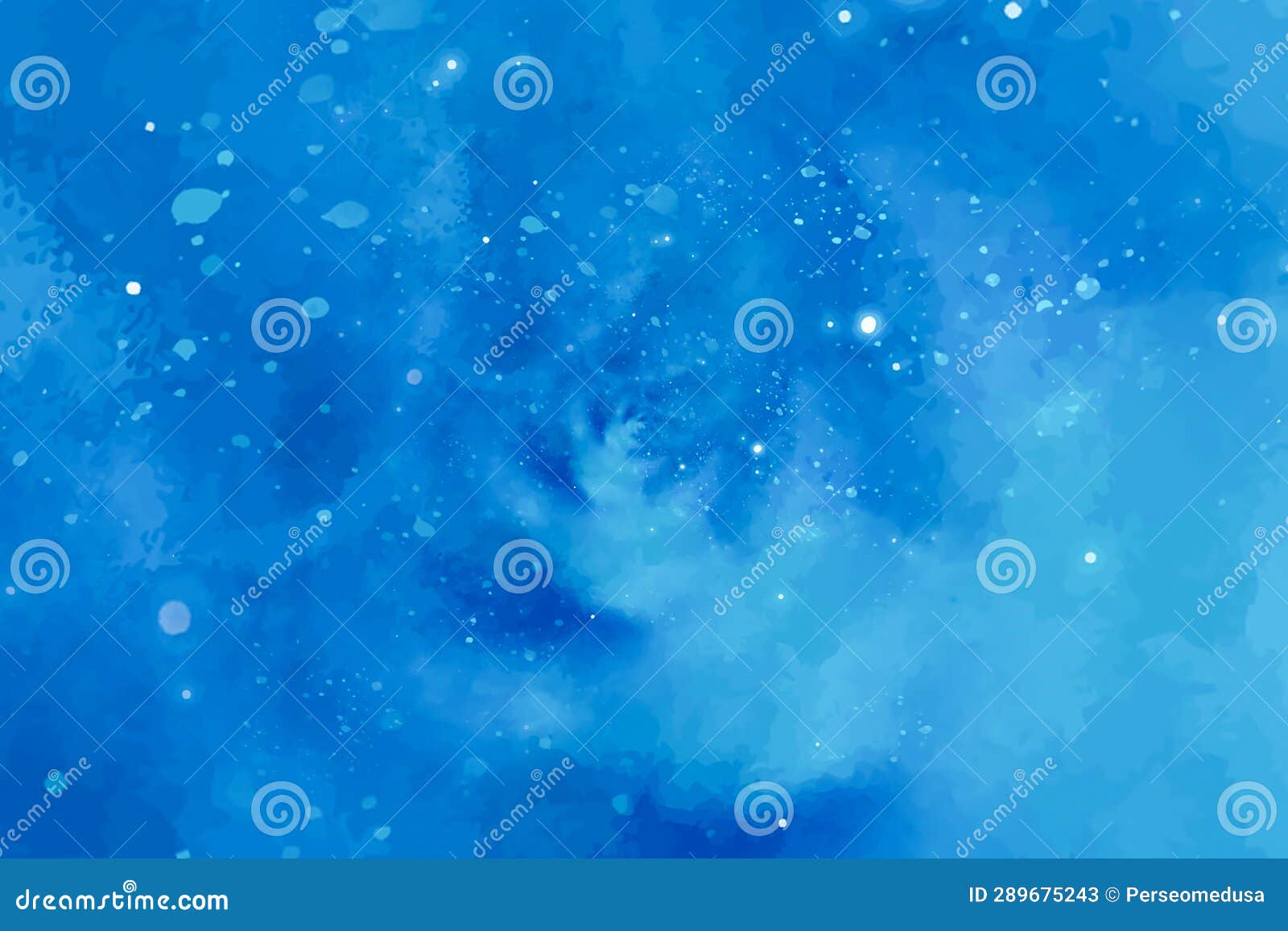 Starry Blue Background with Optical Spiral and Futuristic Design Stock ...