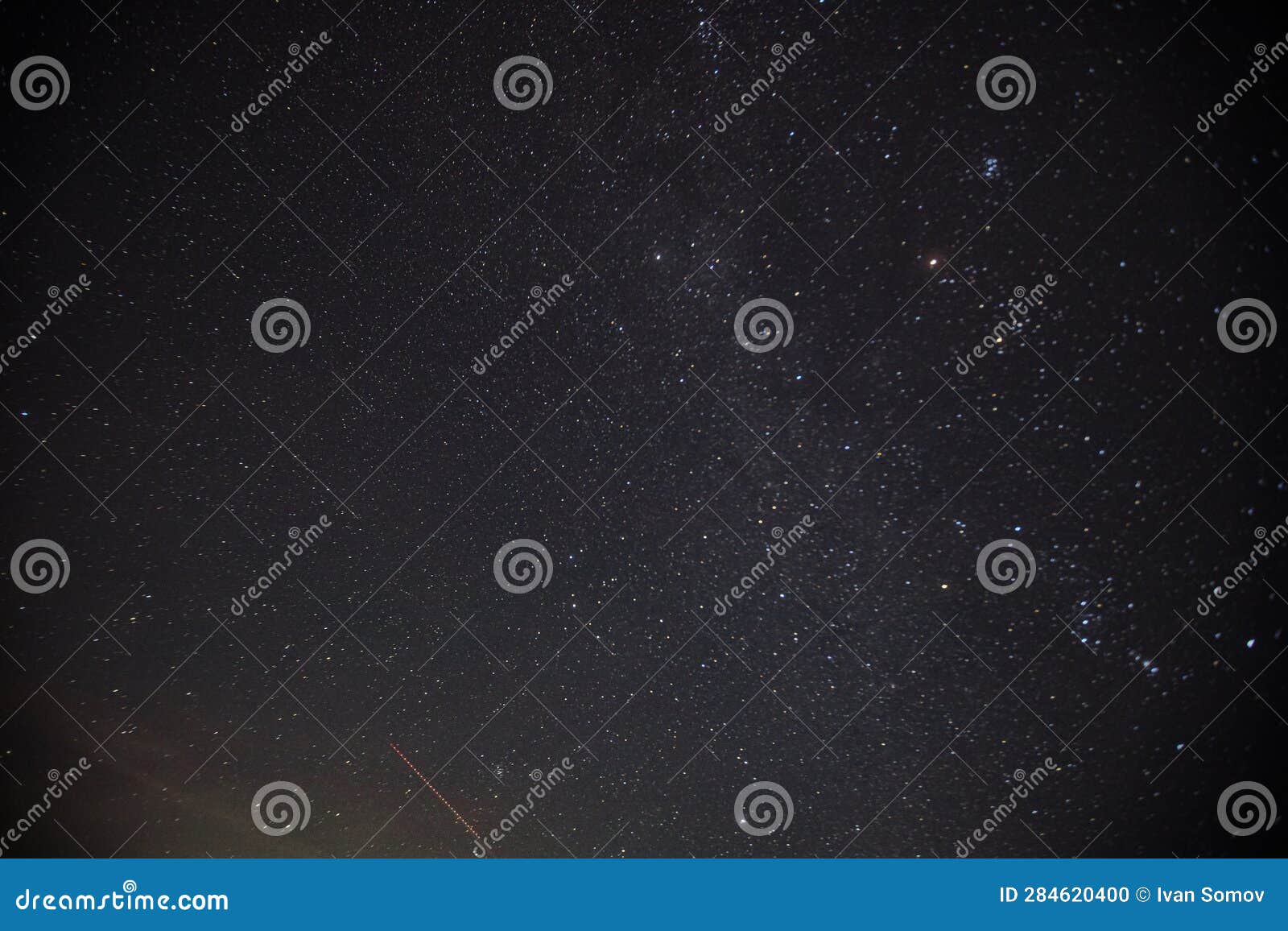 Starry Dark Night Sky in the Countryside Stock Photo - Image of reflected, cosmos: 284620400