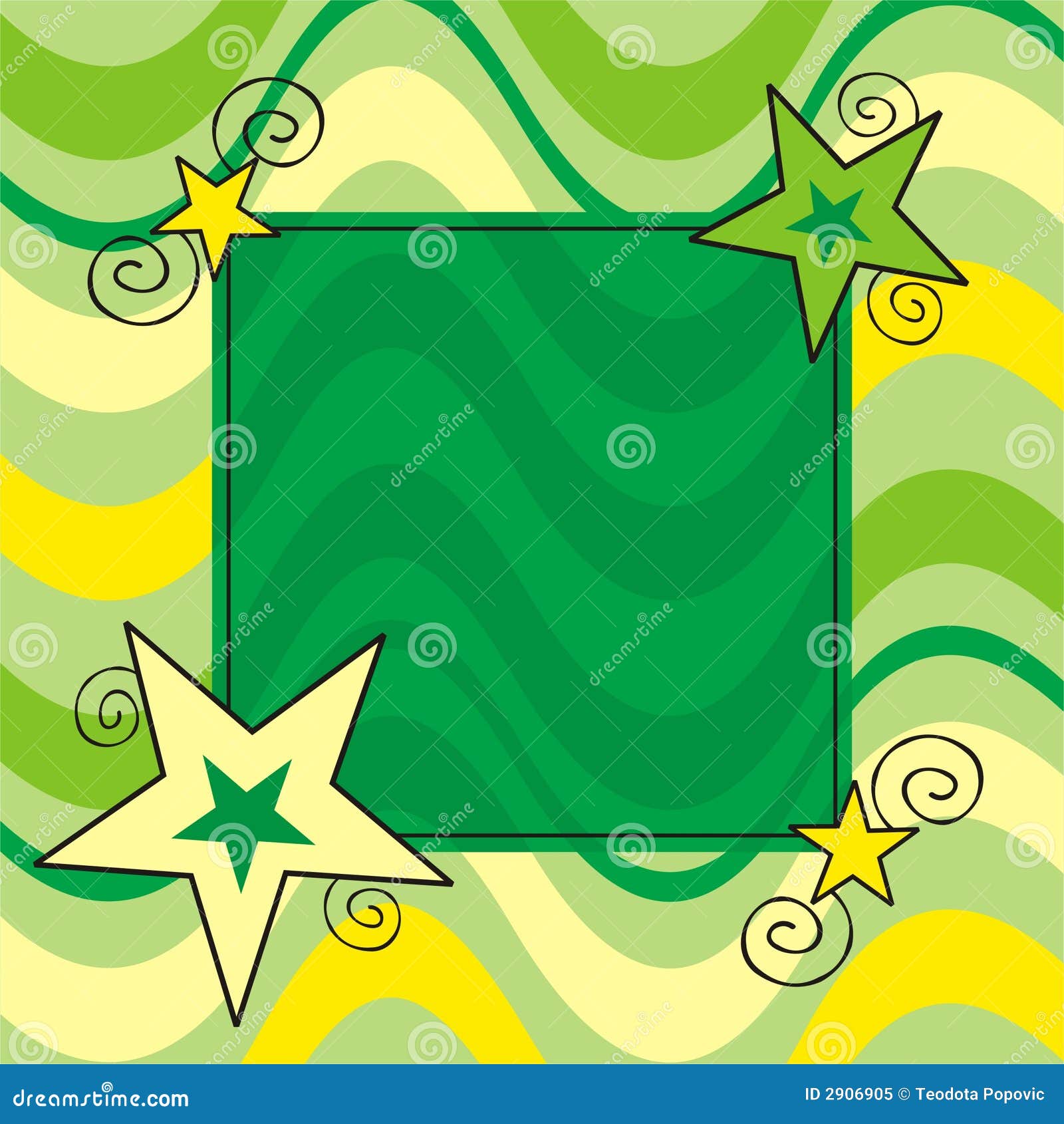 Starry frame stock vector. Illustration of stars, design - 2906905