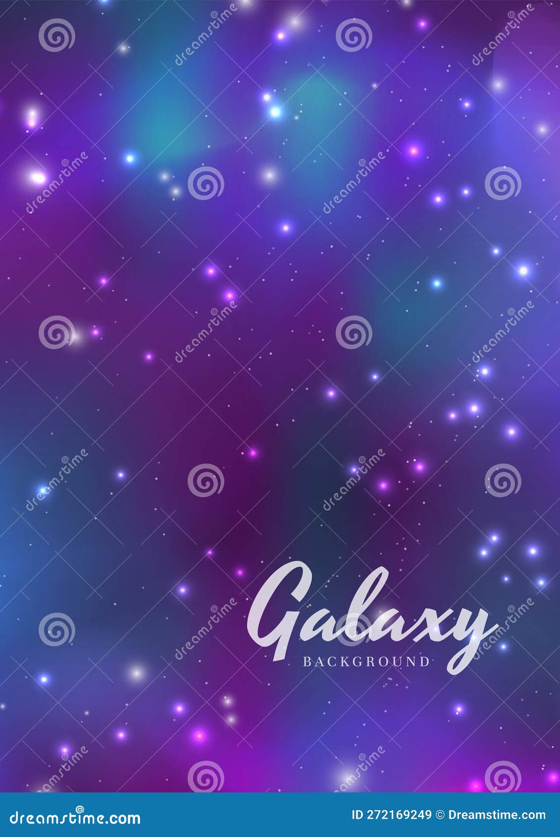 Starry Galaxy Background Poster Design Stock Vector - Illustration of ...