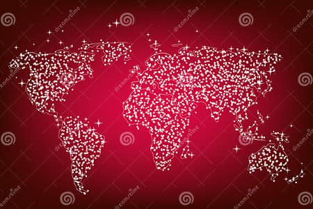 Starry map stock vector. Illustration of europe, color - 18116371