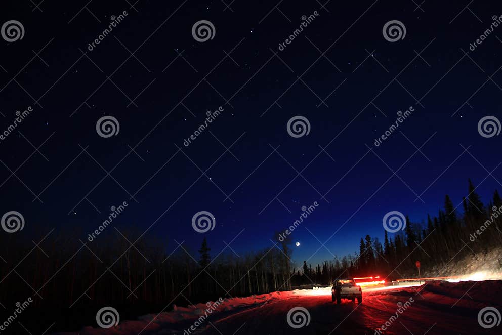 Starry night in Alaska stock image. Image of alaska - 148248247