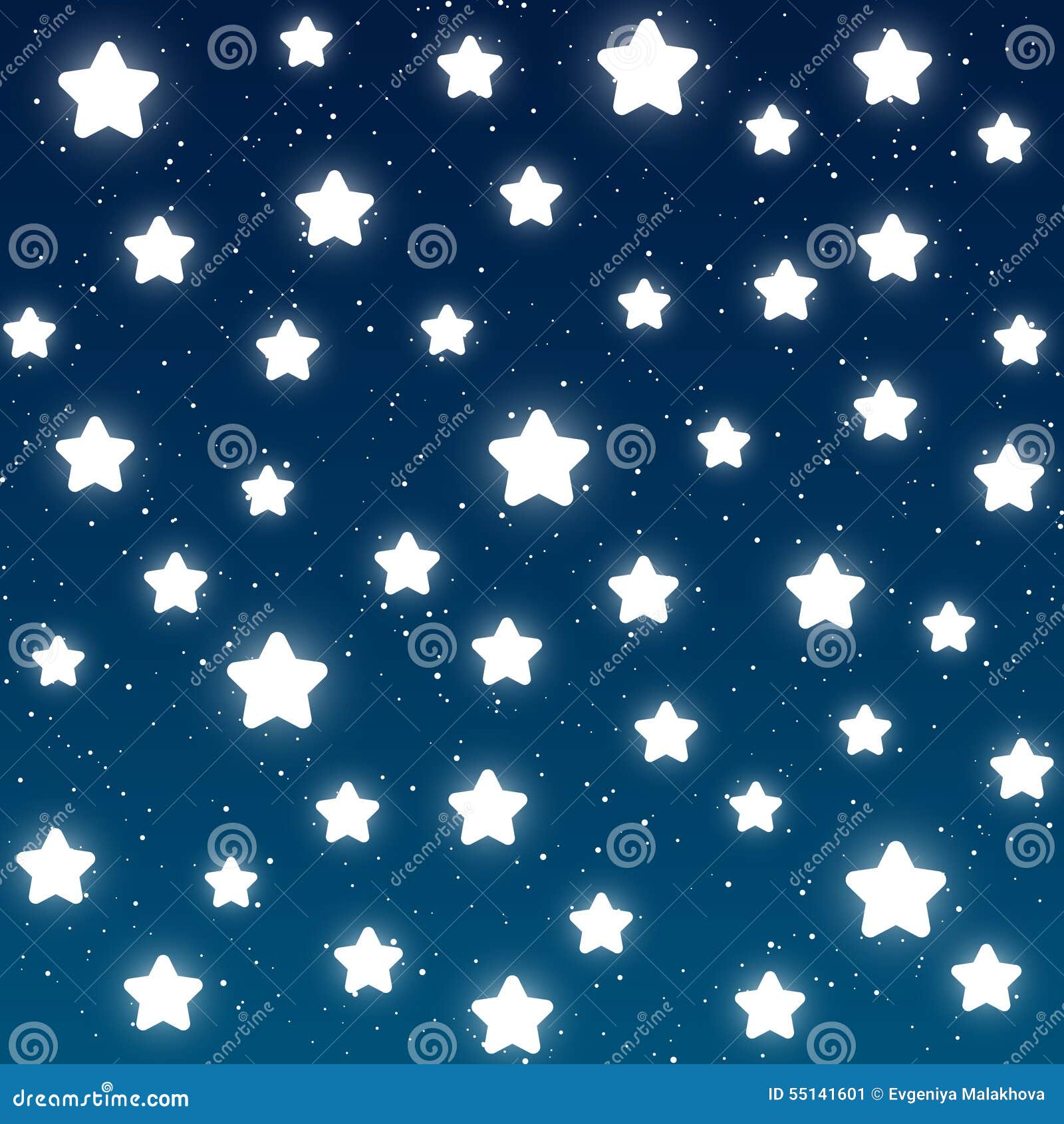 Starry Night Background for Your Design Stock Vector - Illustration of ...