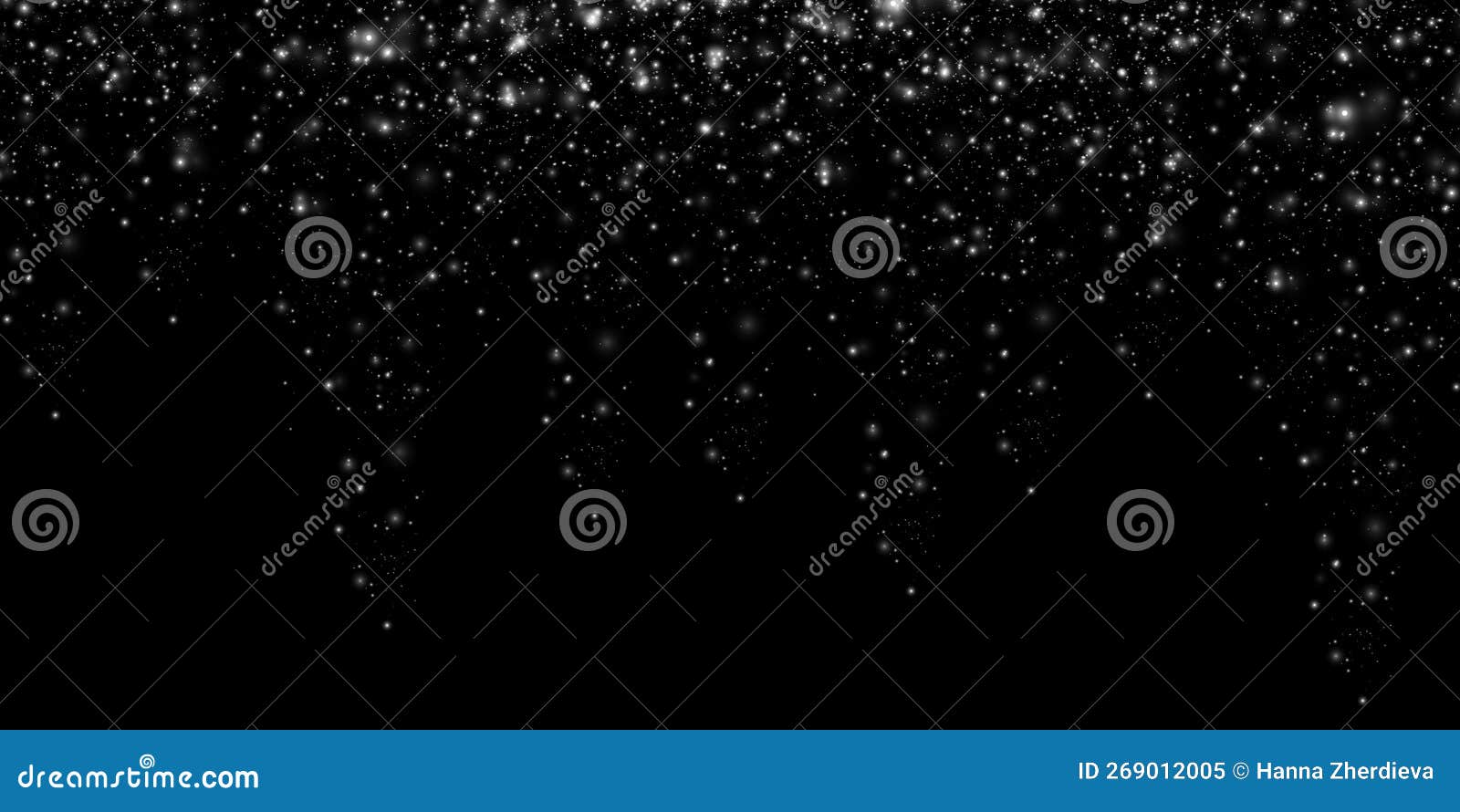 Starry Night Beautiful Illustration on Plain Stock Illustration ...