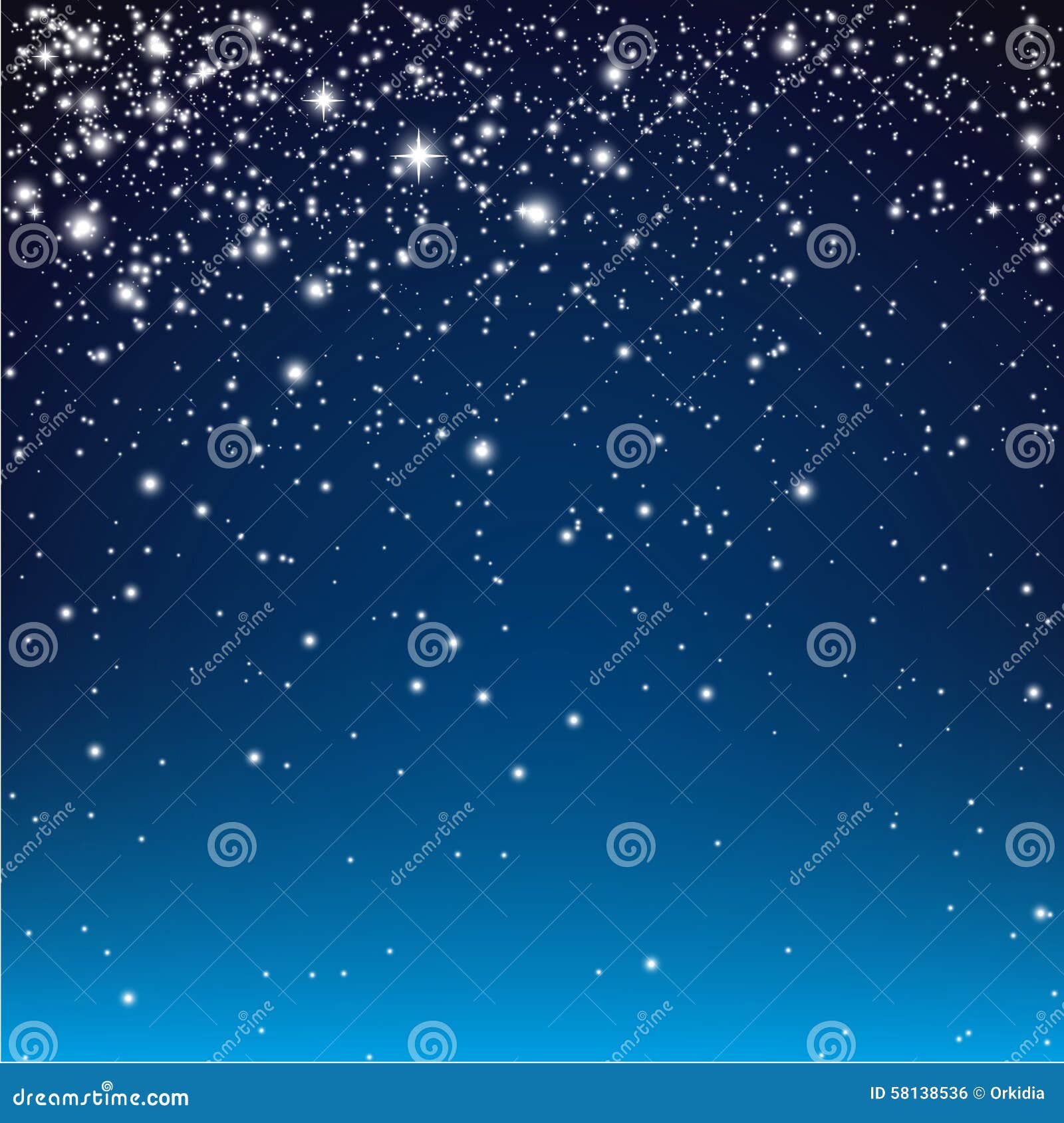 Starry night bg stock vector. Illustration of dark, backdrop - 58138536
