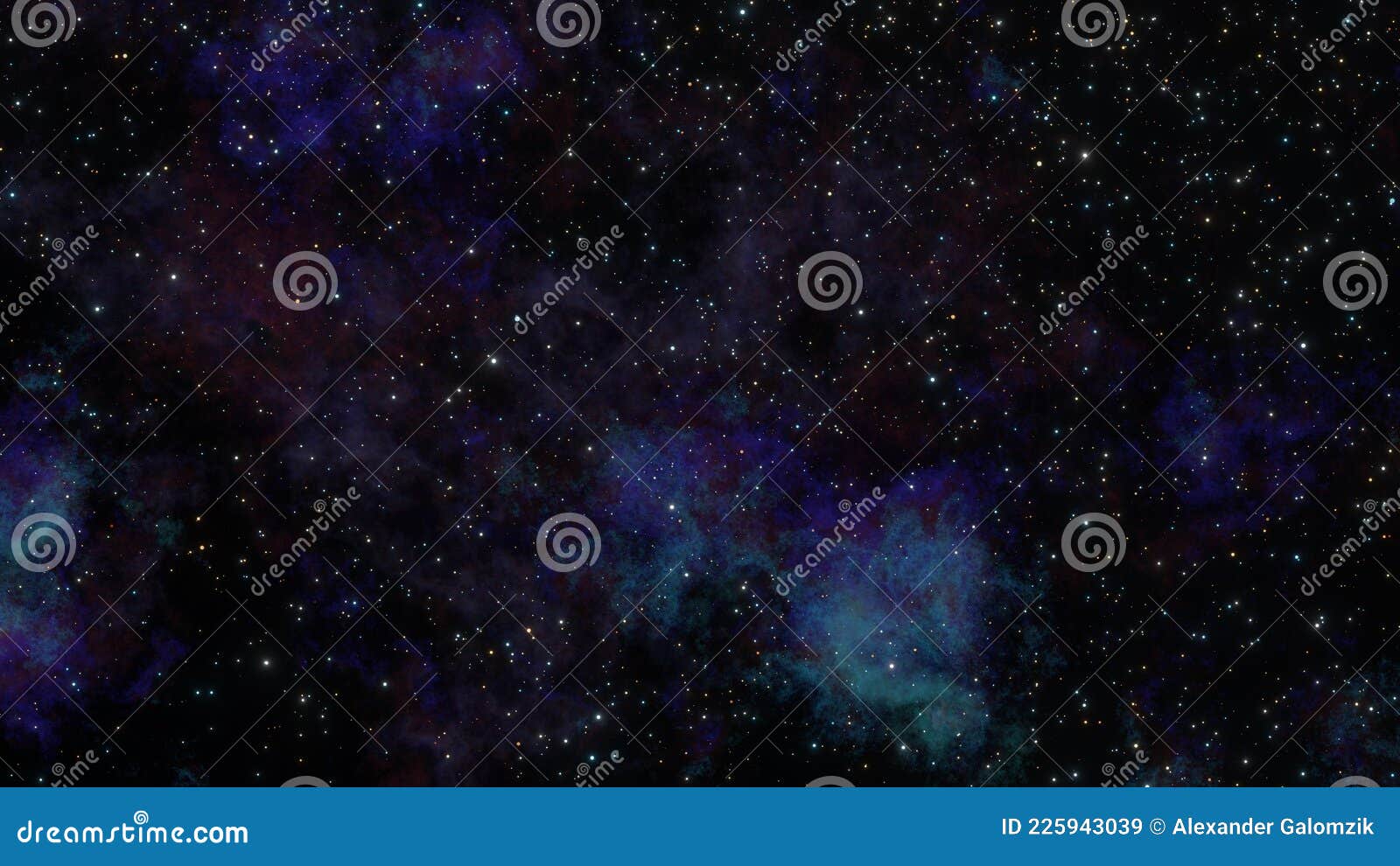 Bluesky Space Galaxy Background Stock Image - Image of purple, midnight ...