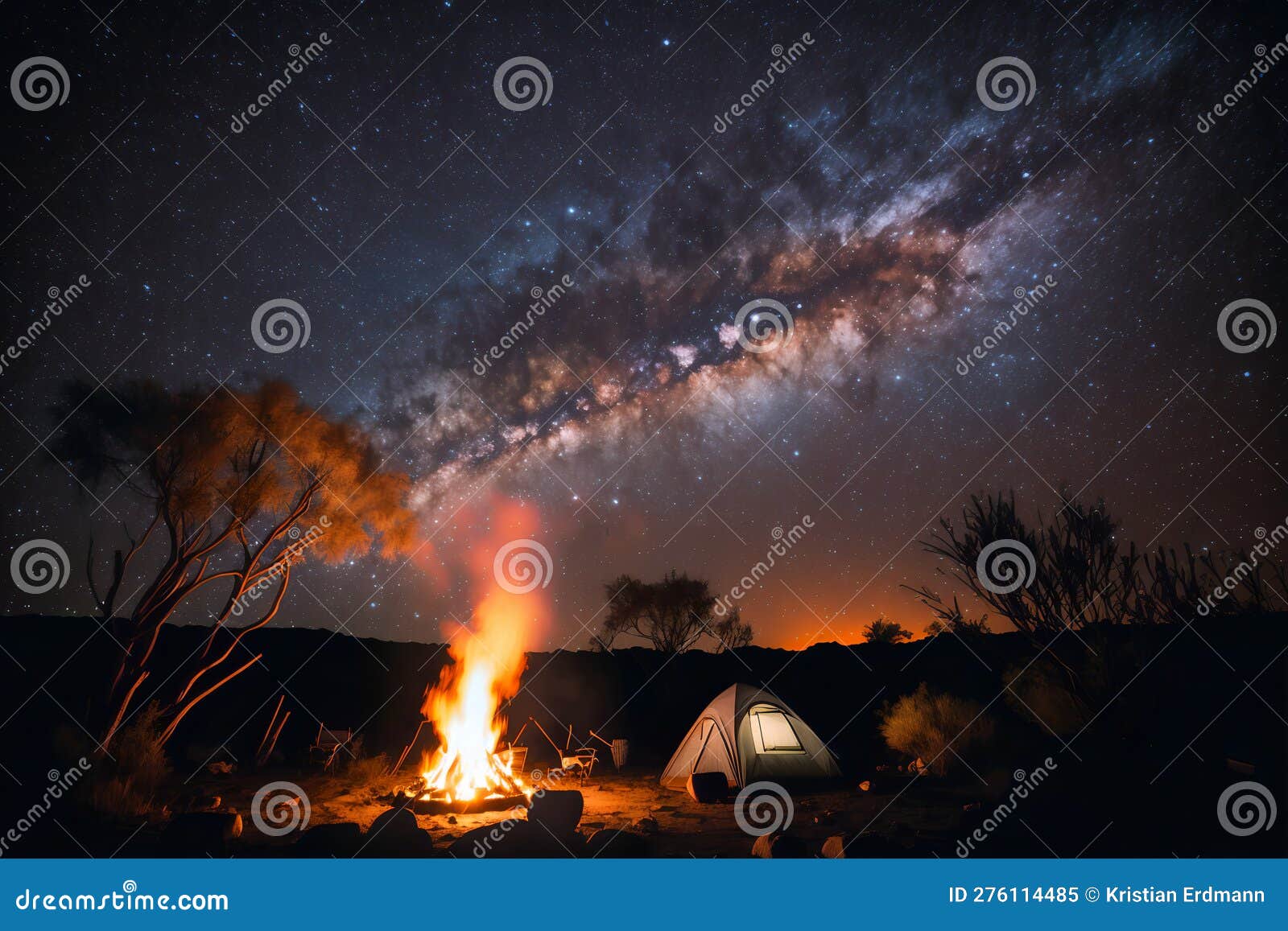 Starry Night Campsite: Constellations, Crackling Fire, and the Silence ...