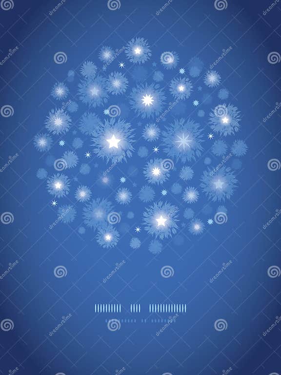 Starry Night Circle Vignette Pattern Background Stock Vector ...