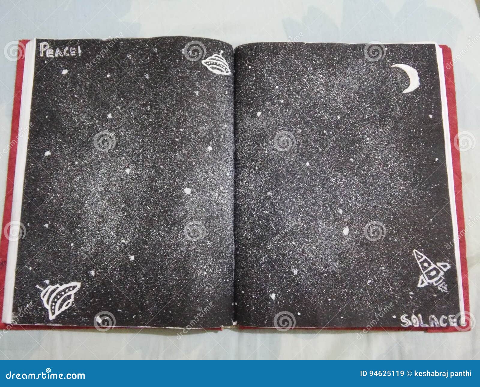 Starry night Diy stock image. Image of diary, customised - 94625119