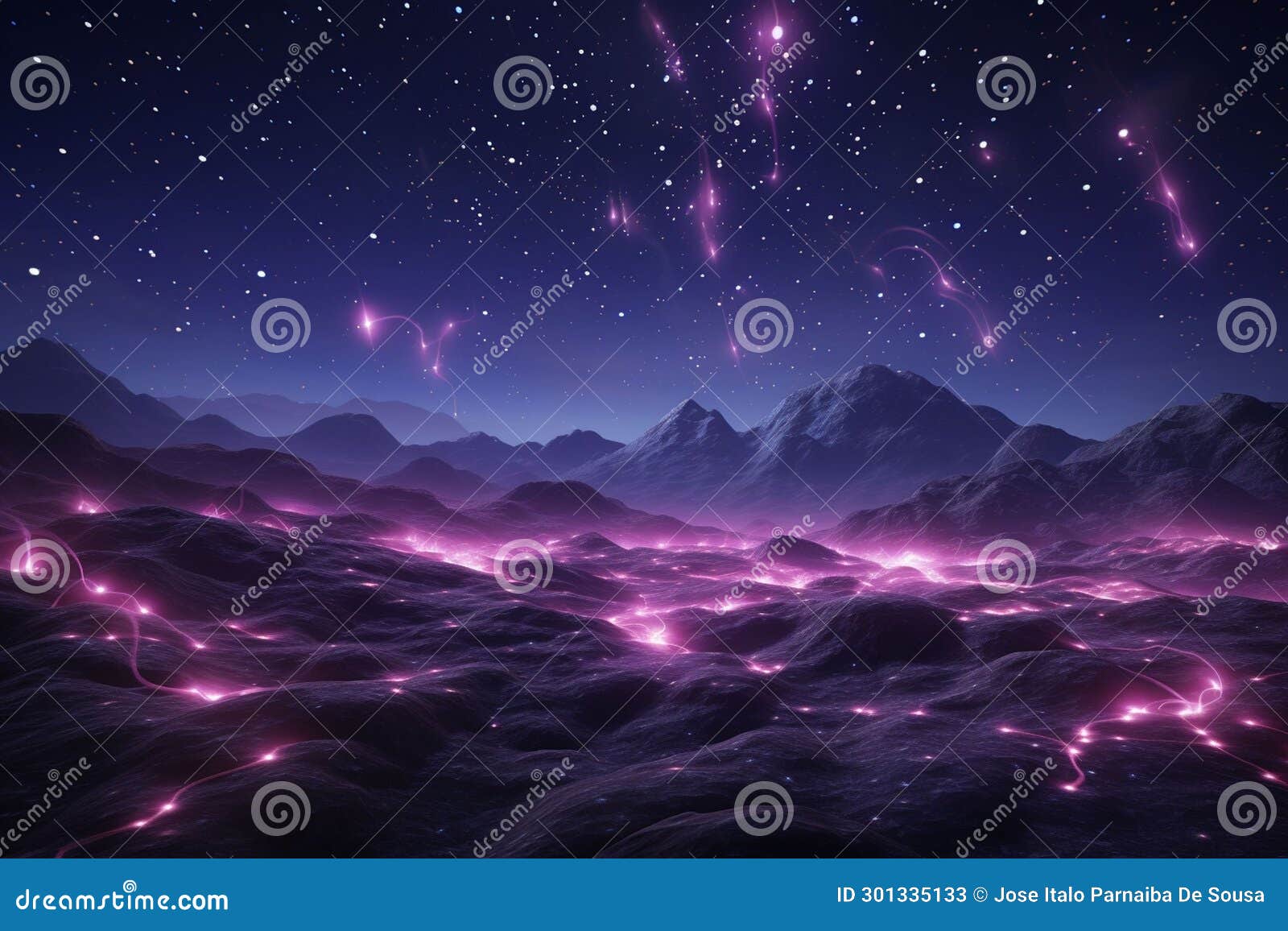 Starry Night Hope Night Sky Filled with Stars Stock Illustration ...