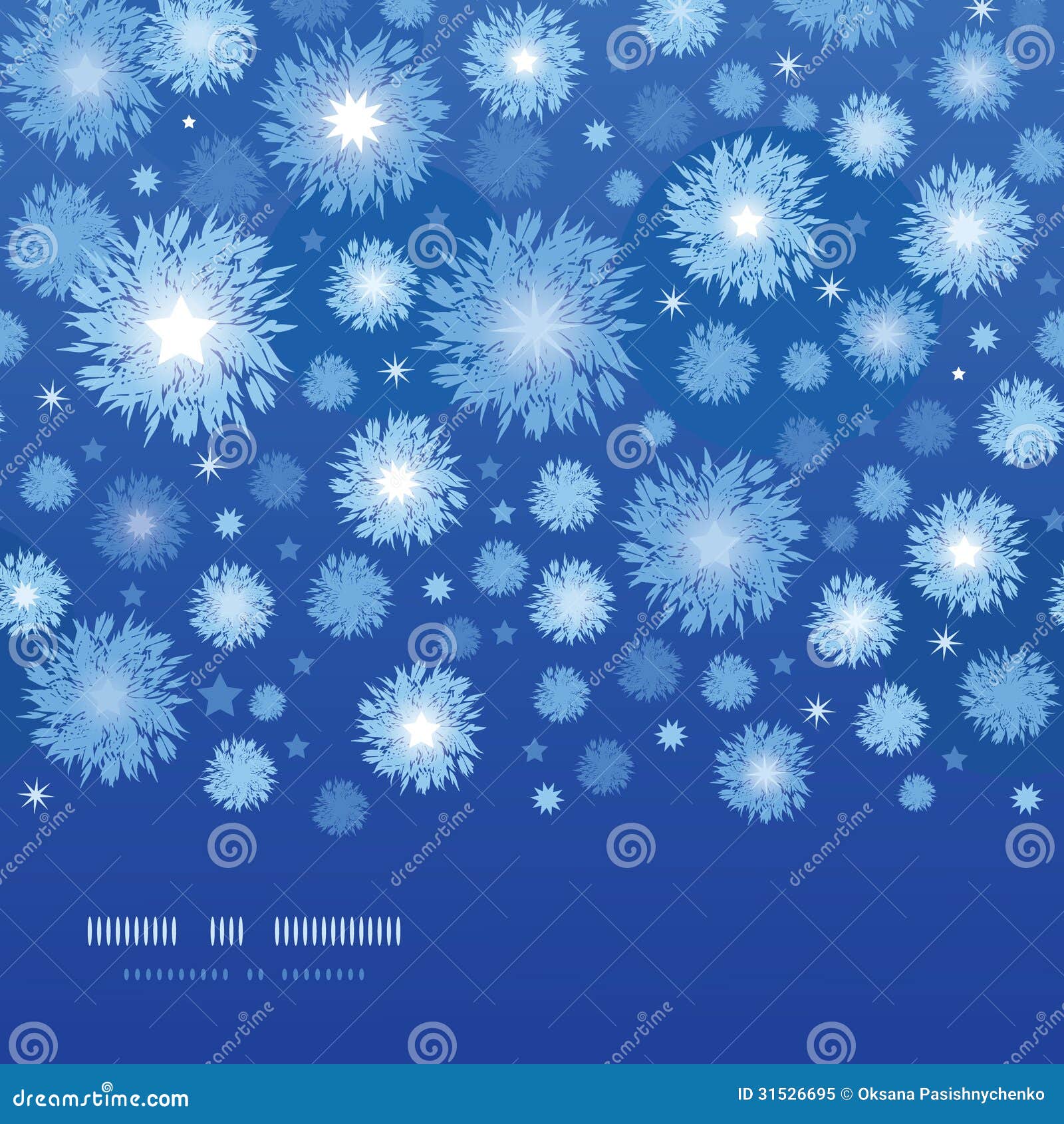 Starry Night Horizontal Seamless Pattern Stock Vector - Illustration of ...