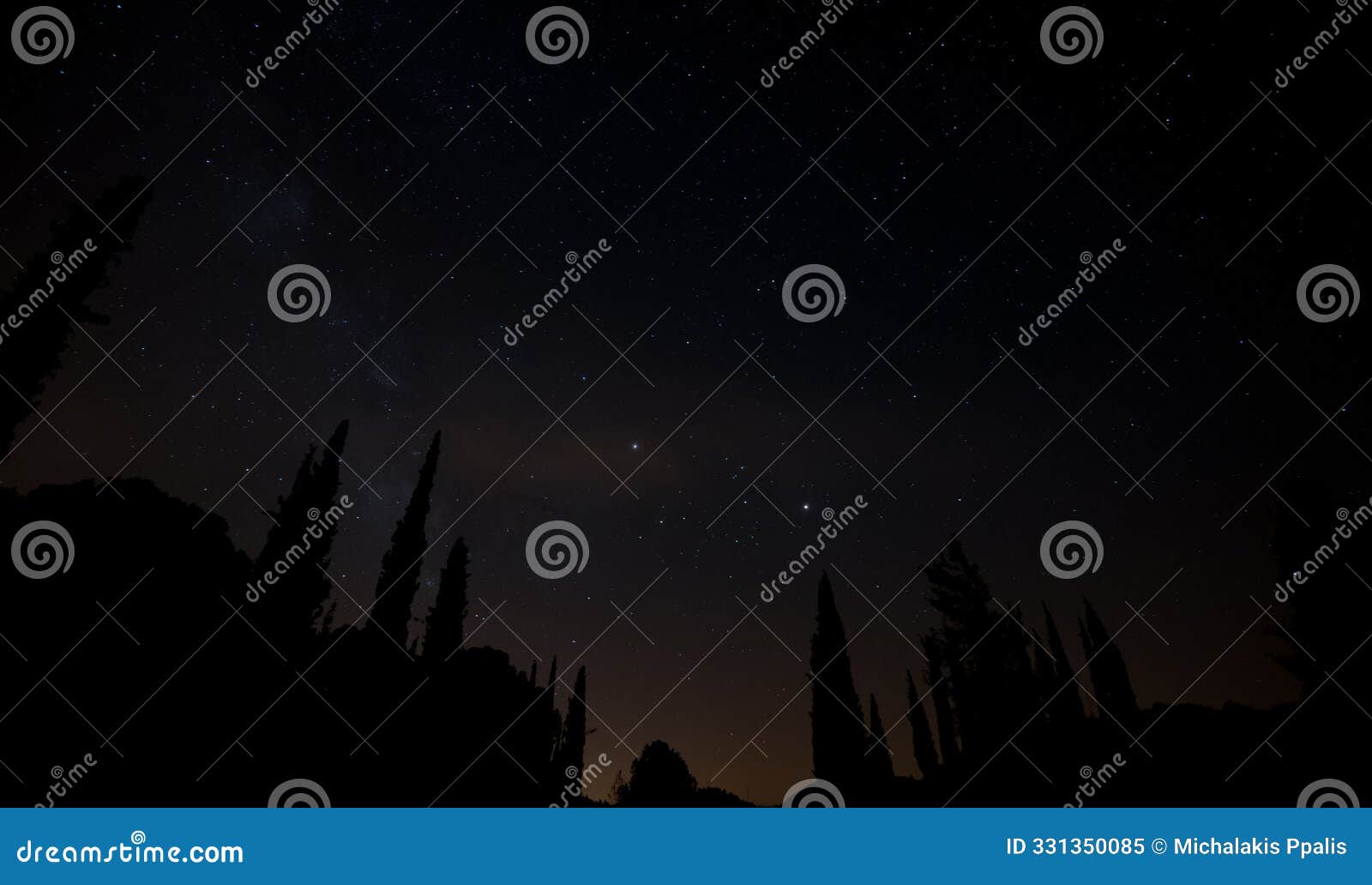 Starry Night in the Mountains. Milky Way Galaxy at Night. Outer Space ...