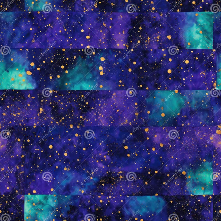 Starry Night Patchwork Abstract. Abstract Patchwork Design of Starry ...