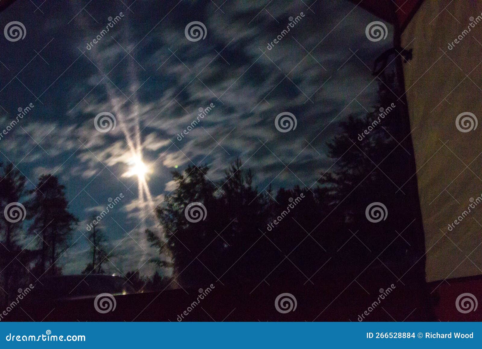 View of Starry Night Skies in Michigan Stock Photo - Image of night ...