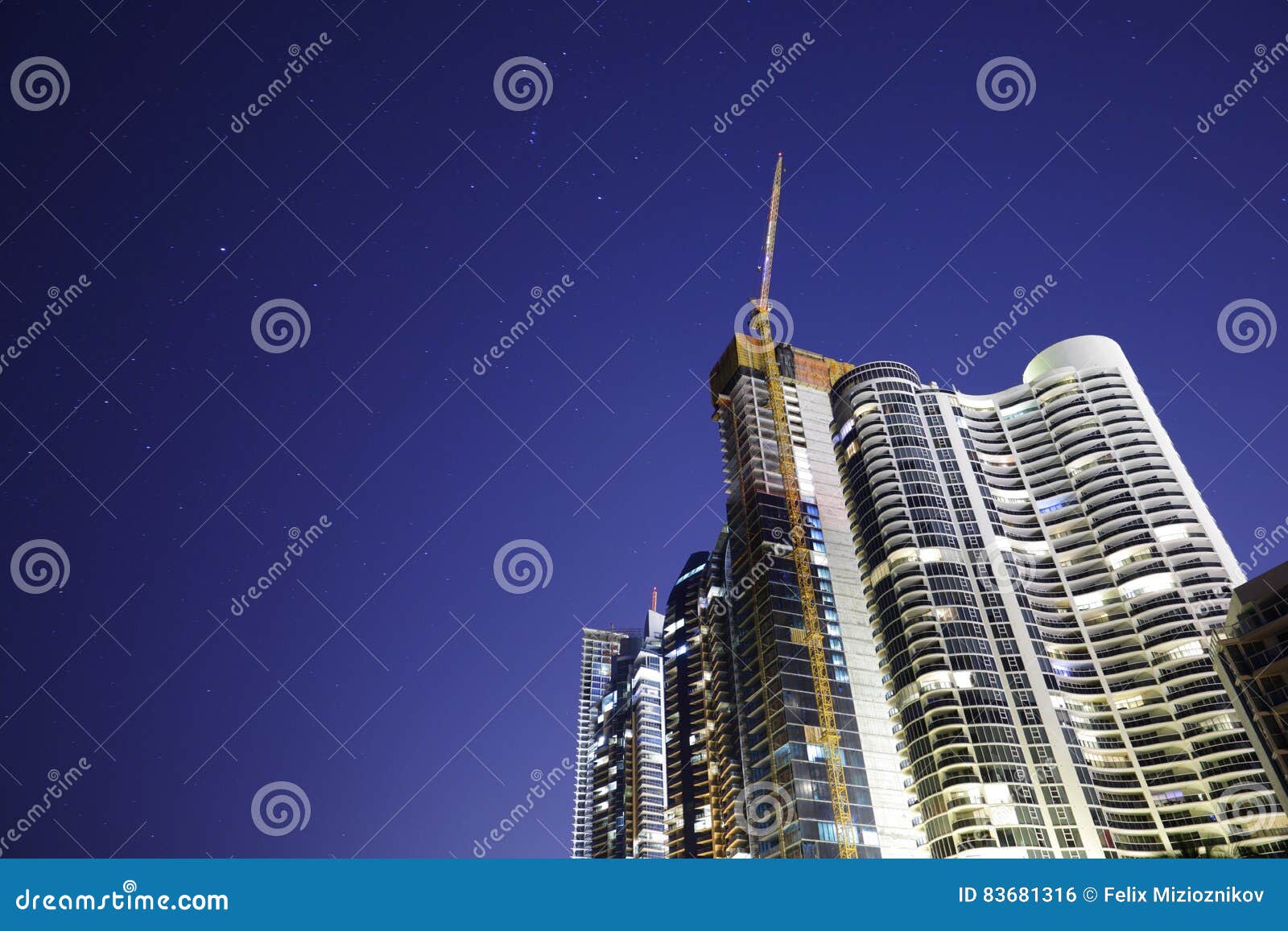 Starry Night Sky and Architecture Stock Photo - Image of isles, blue ...