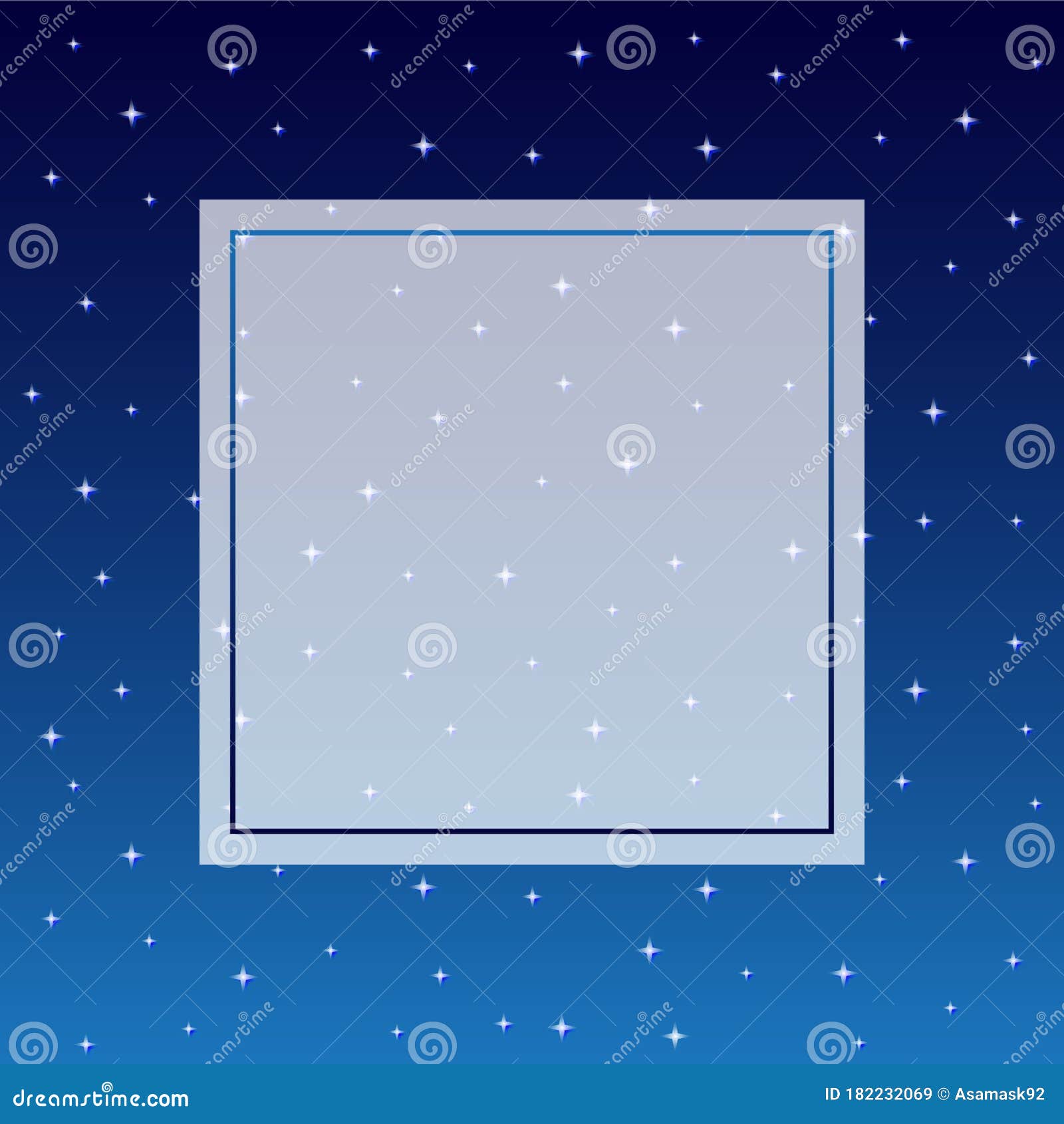 Starry Night Sky Banner Background Stock Vector - Illustration of light ...