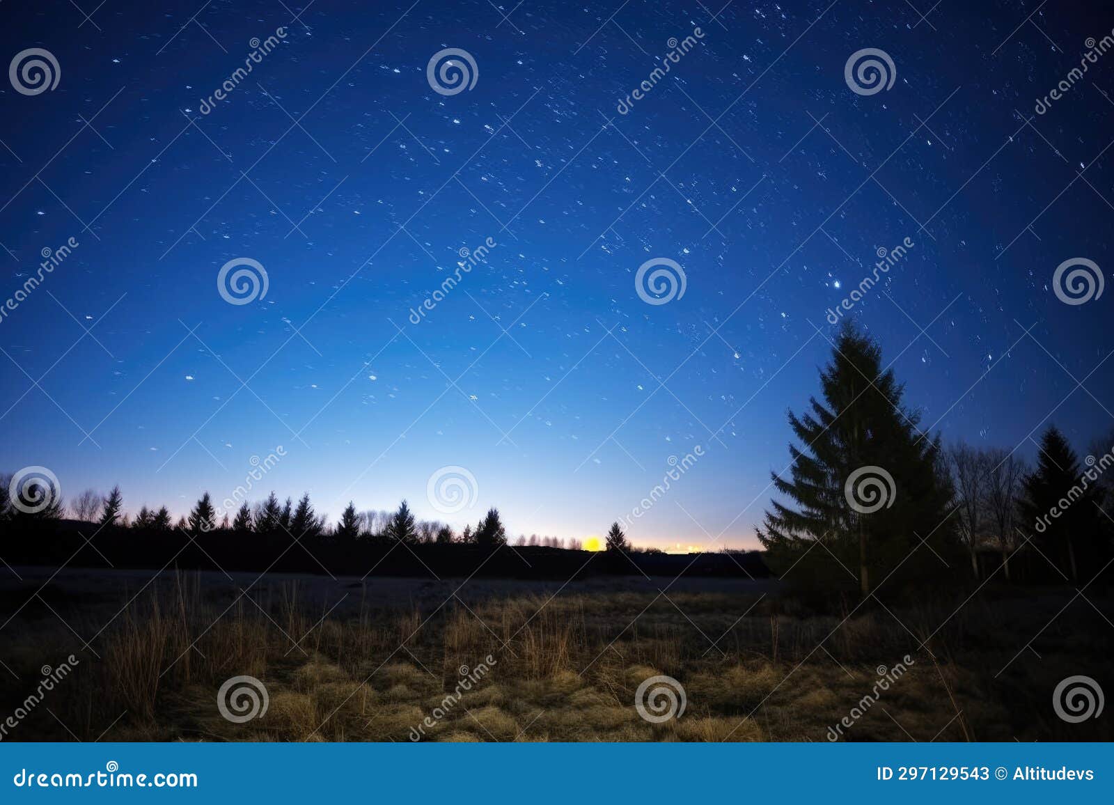 Starry Night Sky Captured from a Remote Nature Reserve Stock Image ...
