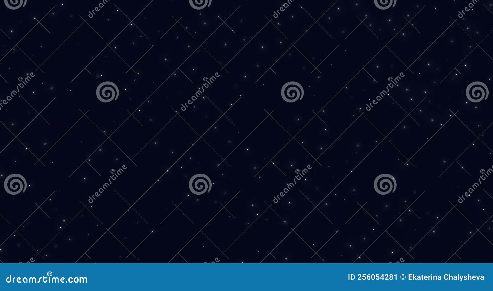 Starry Night Sky, 3d Render Stock Illustration - Illustration of cosmos ...