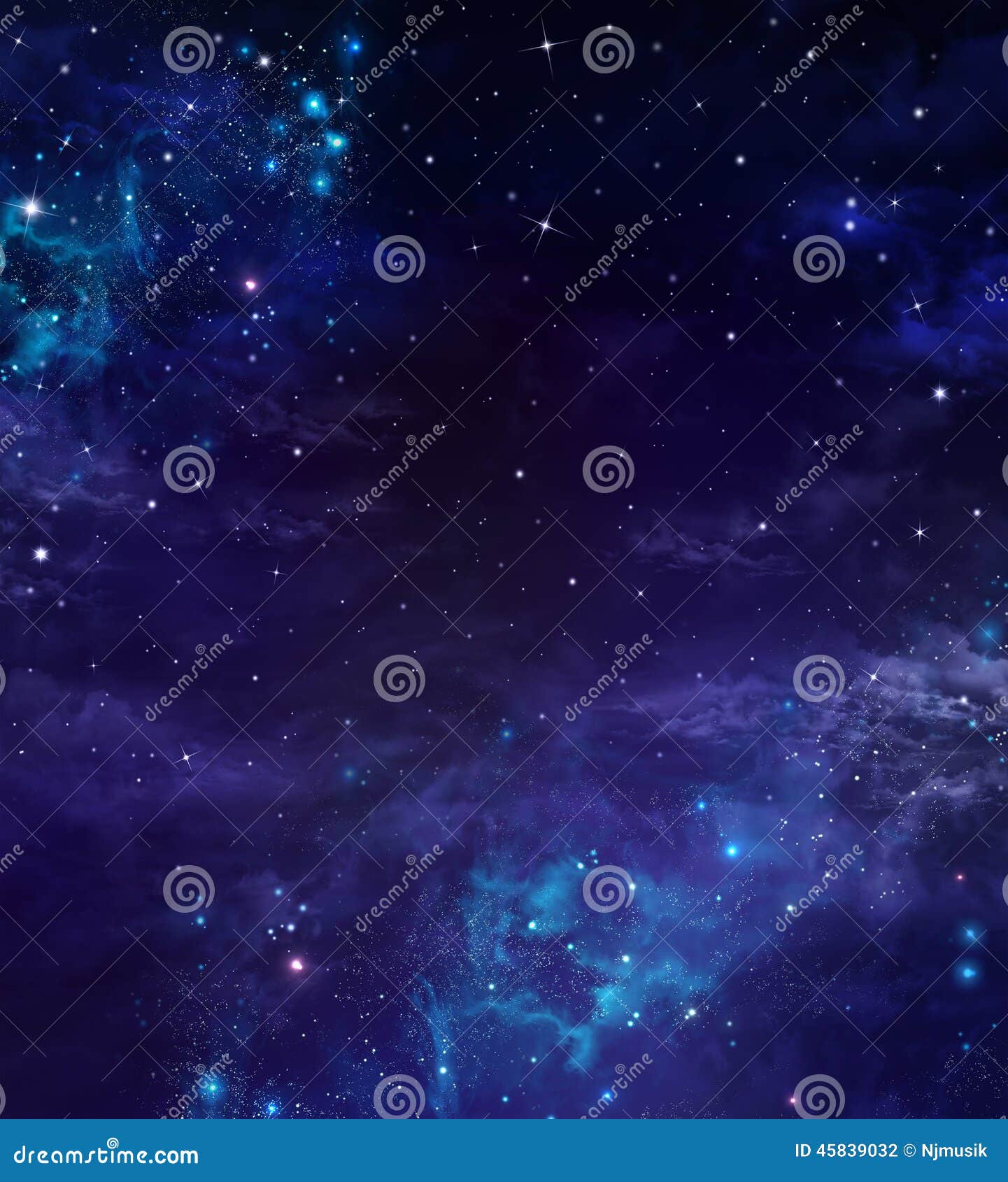 Starry night sky stock illustration. Illustration of ethereal - 45839032